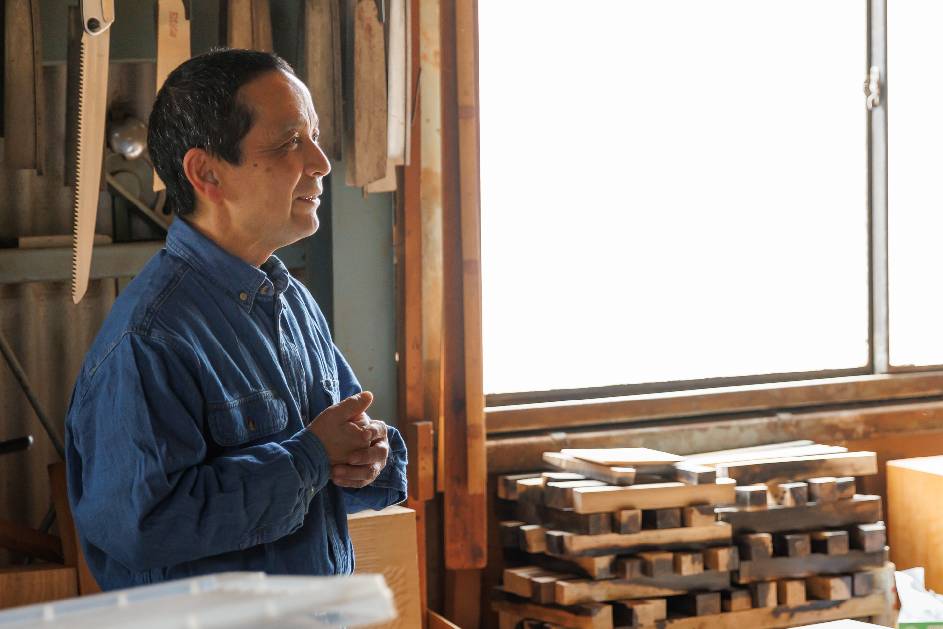 Woodworker Seizo Kawaguchi is fascinated by beautiful patterns. - NIHONMONO